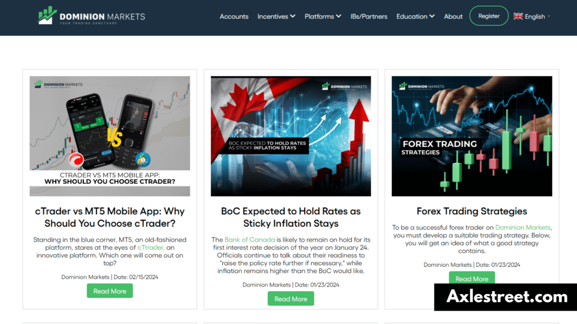 Dominion Markets Review In 2026 - Is It A Legit Broker? - AxleStreet